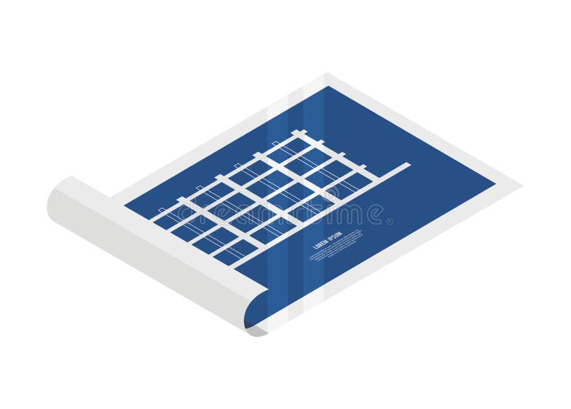 Map Paper. Rolled Map Paper. Simple Flat Illustration Stock Vector ...