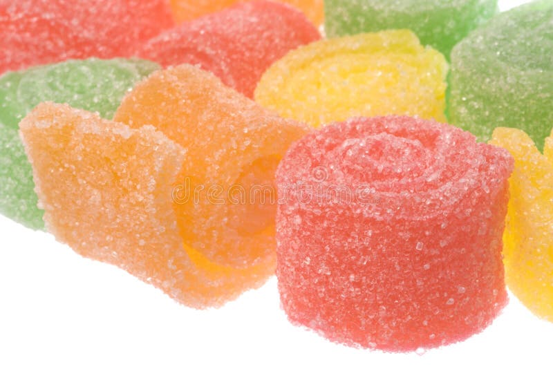 Rolled Candies Macro Isolated Stock Photo - Image of sweets, treats ...