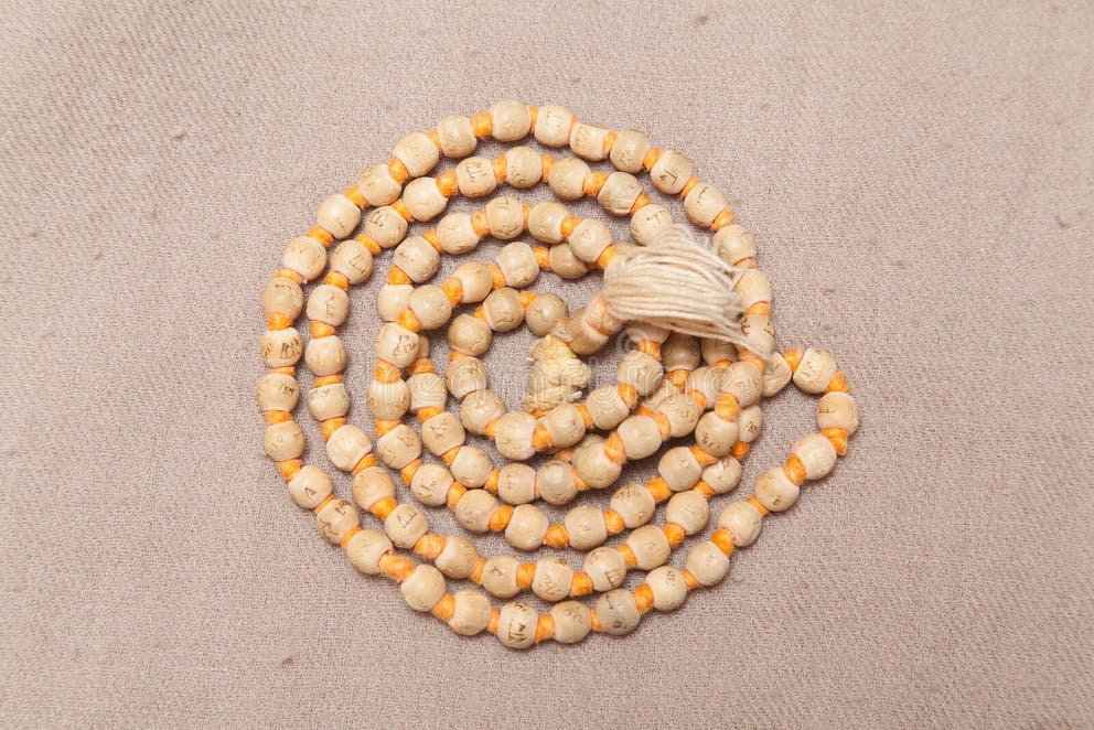 Rolled chanting beads stock photo. Image of closeup, necklace - 77601874