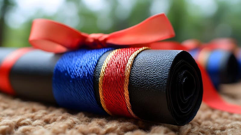 AI-Generated Graduation Scroll Stock Illustration - Illustration of ...