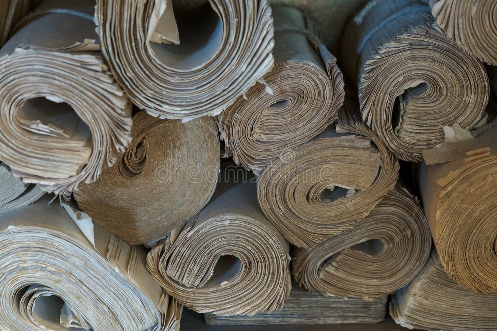 Document rolls stock image. Image of piled, paper, dusty - 157280737