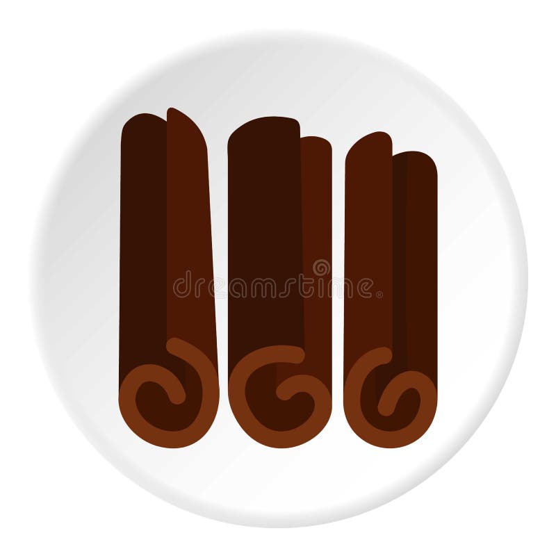 Cinnamon icon white stock vector. Illustration of indian - 96361351