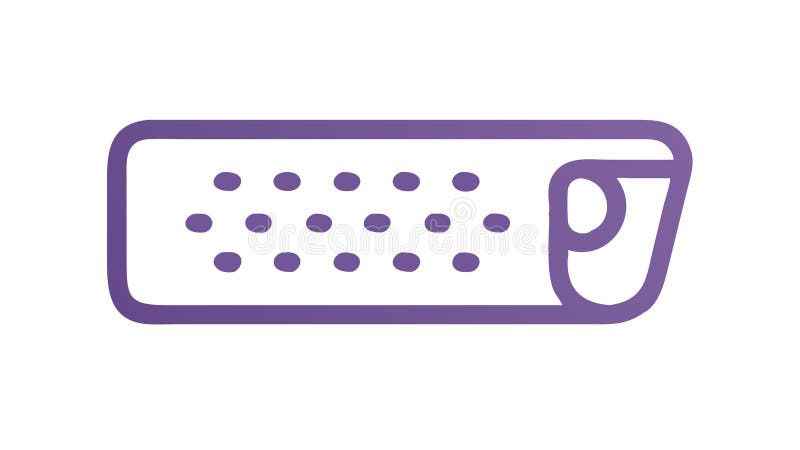 Rolled Fabric or Bandage Icon, Medical or Textile Use, Vector Design ...