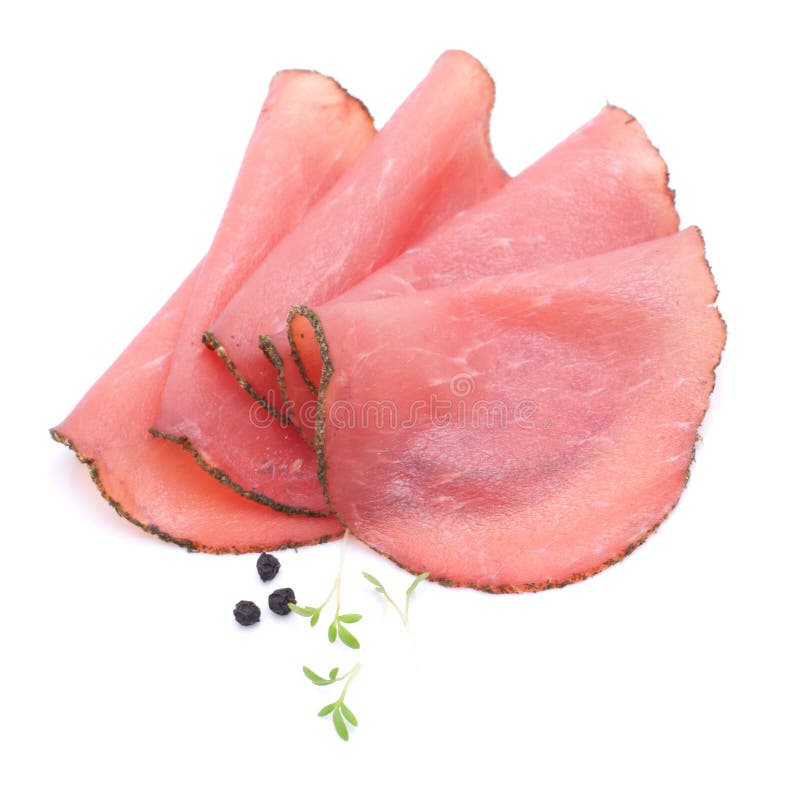 Rolled fillet of ham stock photo. Image of pepper, light - 24839756