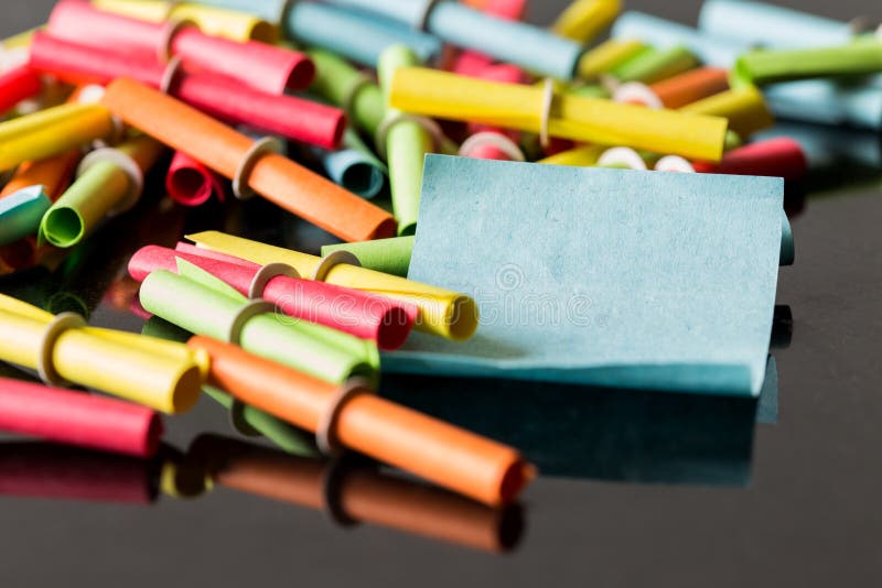 Rolled Lottery Tickets, Empty Ticket with Copyspace Stock Image - Image ...