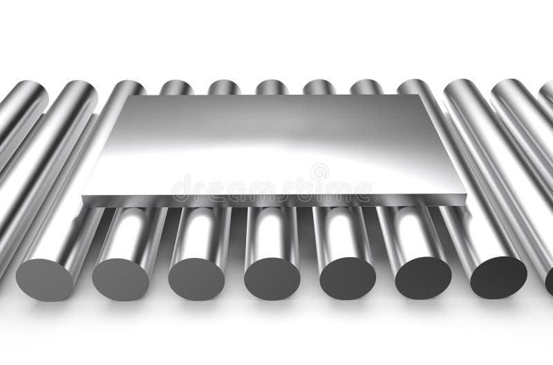 Rolled Metal Sheet Rounds Stock Illustrations – 2 Rolled Metal Sheet ...