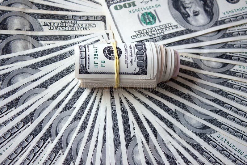 Rolled Up Money stock image. Image of dollar, cash, fortune - 29663739