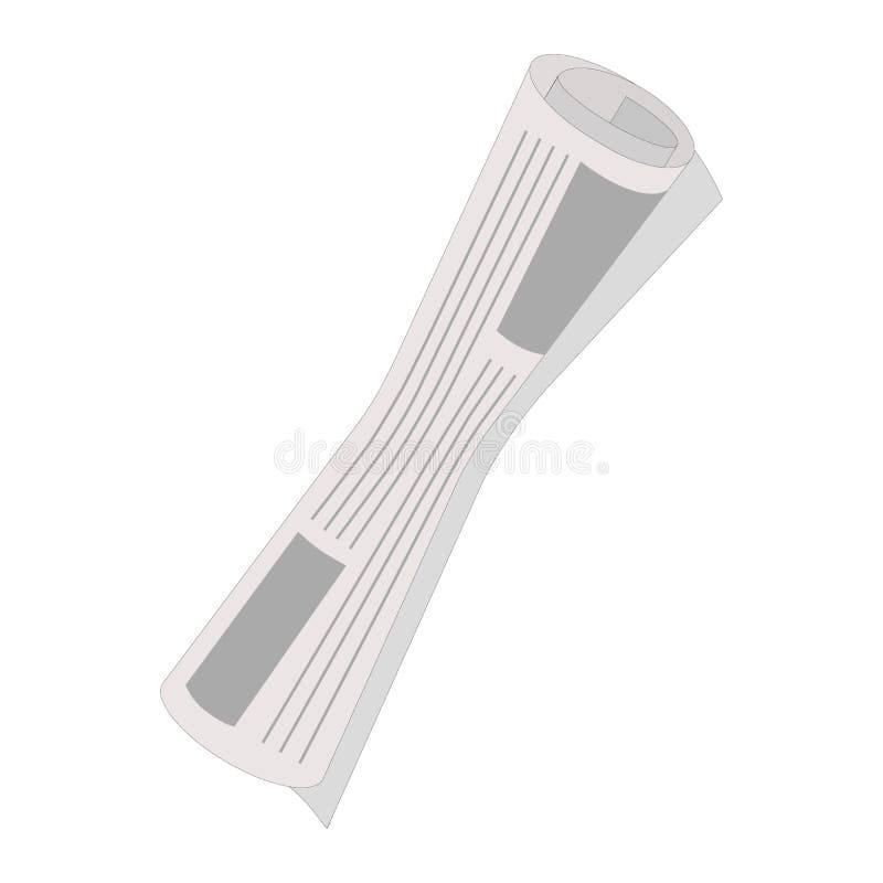 Rolled Newspaper Stock Illustrations – 377 Rolled Newspaper Stock ...