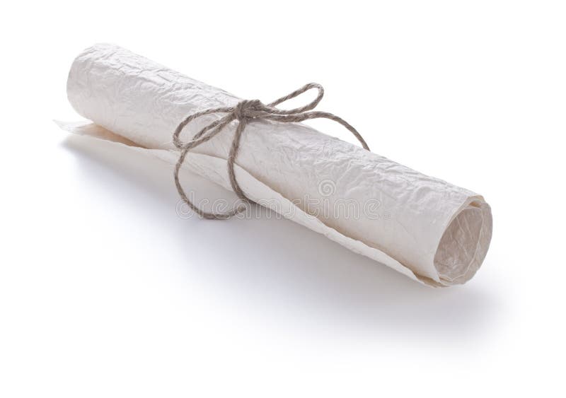 Rolled Up Paper Note Message Stock Image - Image of string, piece: 57012543