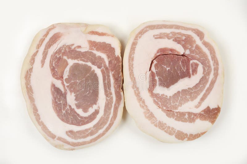 Rolled pancetta stock photo. Image of charcuterie, cooking - 382688092