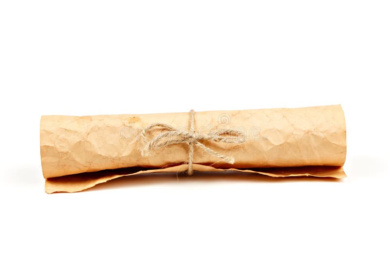 Rolled paper stock image. Image of papyrus, background - 24490607