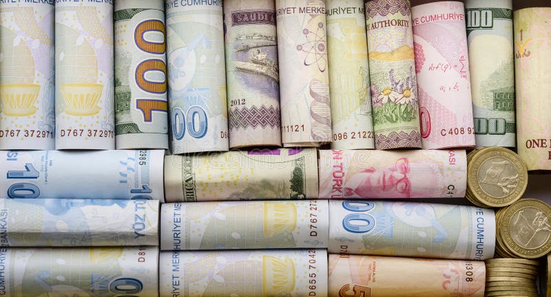 Rolled Paper Coins, Paper Money Stock Photo - Image of coin, rolled ...