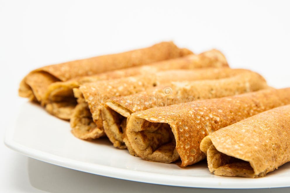 Rolled quinoa crepes stock photo. Image of carbohydrates - 89470936