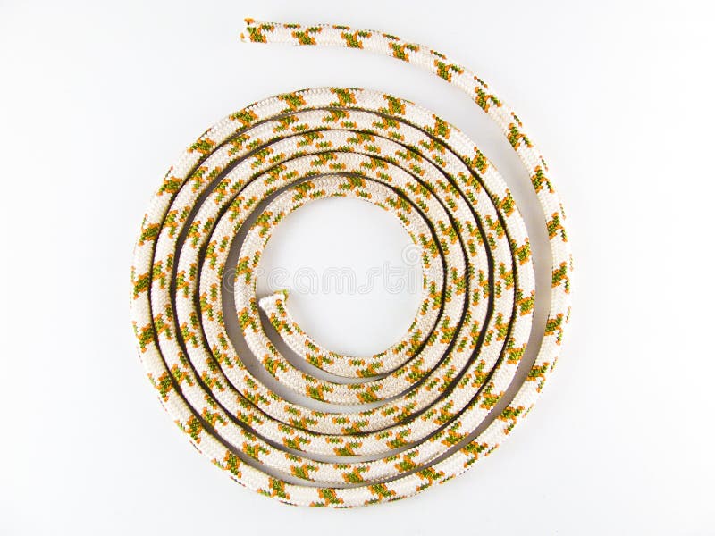 Rope rolled up in spiral stock image. Image of curled - 32363443