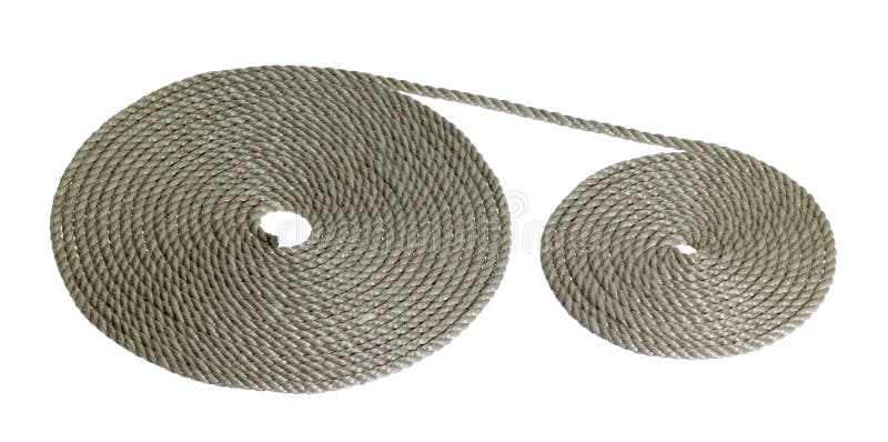 Rope rolled up in spiral stock image. Image of curled - 32363443