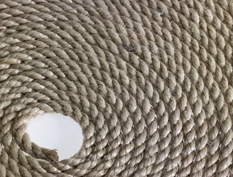 Rolled rope detail stock photo. Image of thread, studio - 35574310