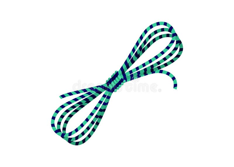 Rolled Rope. Simple Flat Illustration. Stock Vector - Illustration of ...