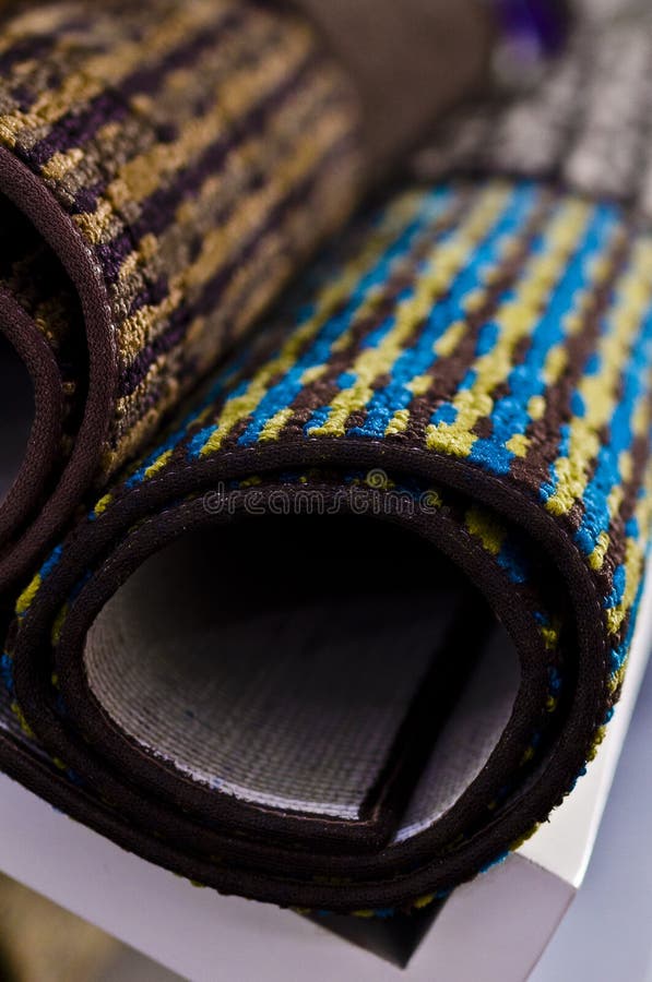 Rolled Rugs Inside a Rug Store Stock Photo - Image of group, ethnicity ...