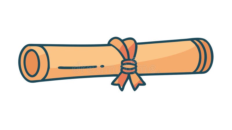 Rolled Scroll Icon, Ancient Document, Vector Design Generative AI Stock ...