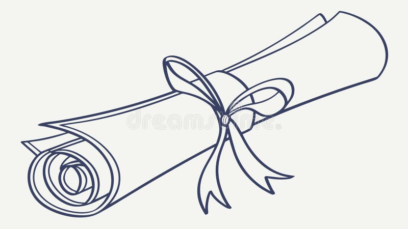 Rolled Scroll of Paper or Parchment. Diploma or Message Vector. Vector ...