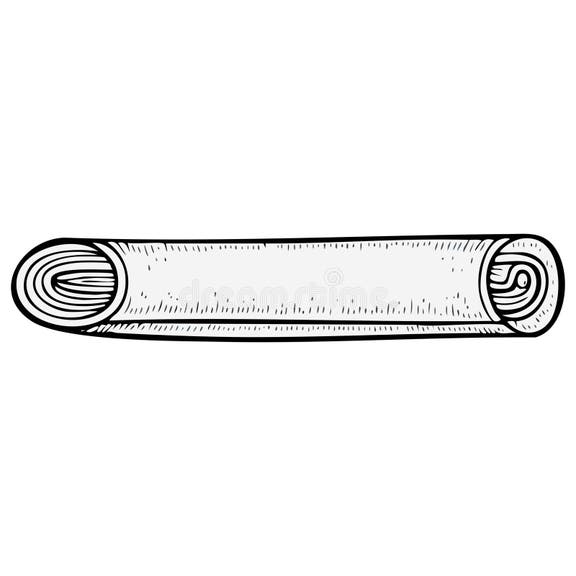 Rolled Scroll, Parchment, or Rug with Space for Text, Illustration ...