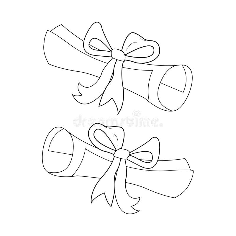 Diploma Wrapped Stock Illustrations – 227 Diploma Wrapped Stock ...