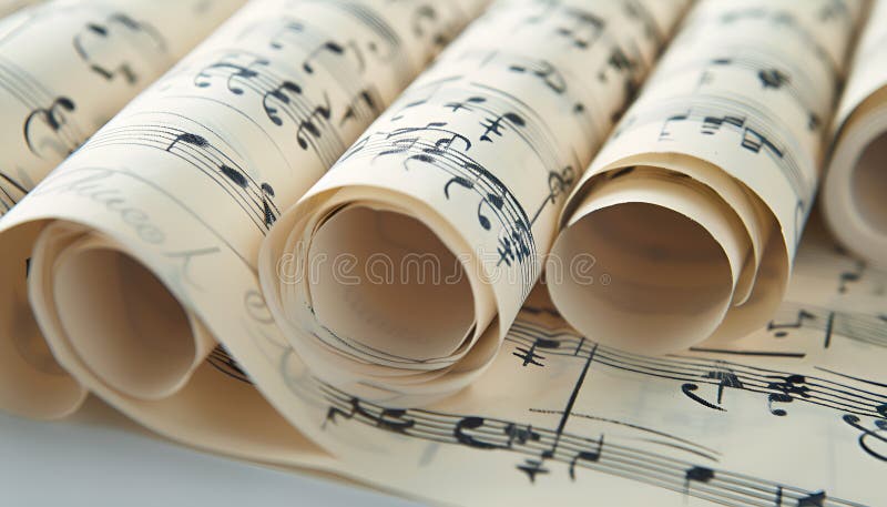 Music Sheets Rolled Stock Photos - Free & Royalty-Free Stock Photos ...