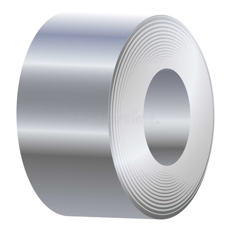 Rolled Steel Coil, Steel Strap in Side View, Steel Plate Metal Sheet ...