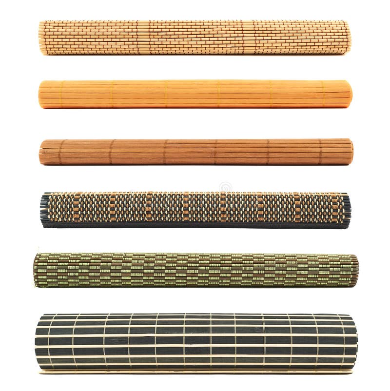 Rolled straw mat isolated stock photo. Image of rolled - 45908812