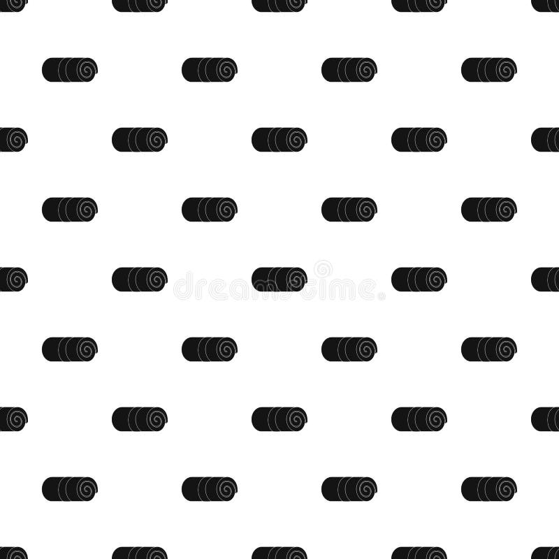 Rolled Towel Pattern Seamless Vector Stock Vector - Illustration of ...