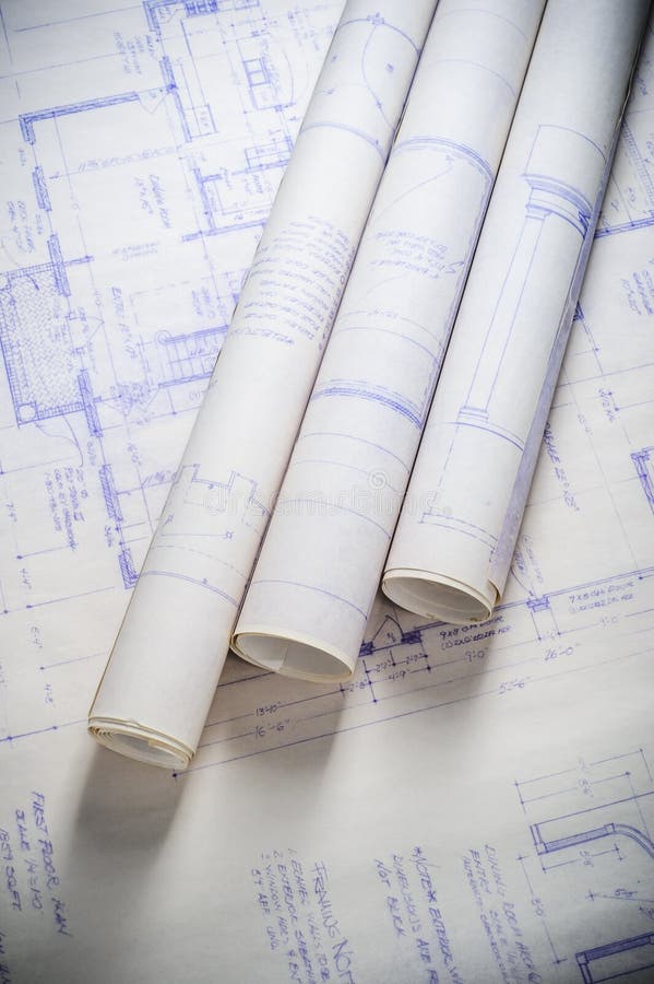 114 Rolled Up House Plans House Stock Photos - Free & Royalty-Free ...