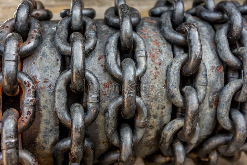 Rolled Up Chain stock image. Image of equipment, detail - 81280585