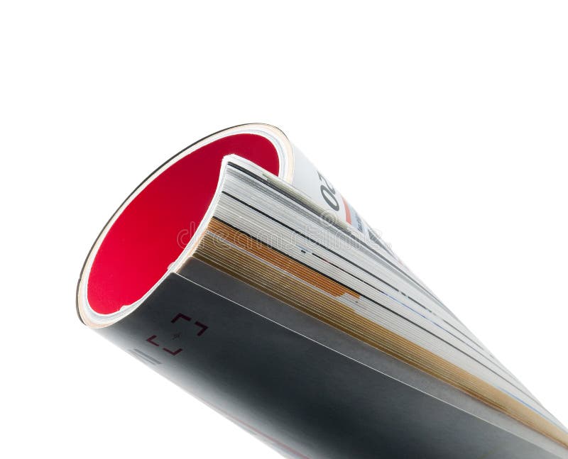 Rolled up magazine stock photo. Image of tabloid, structure - 274435628