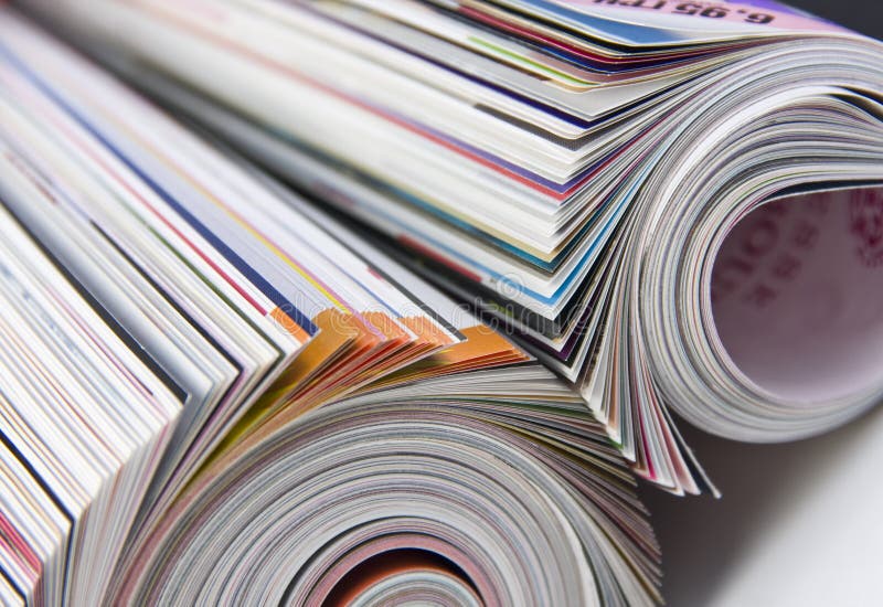 Rolled up magazines stock photo. Image of book, cover - 14011318