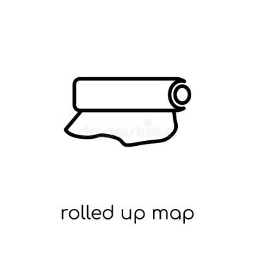 Rolled Up Map Stock Illustrations – 152 Rolled Up Map Stock ...