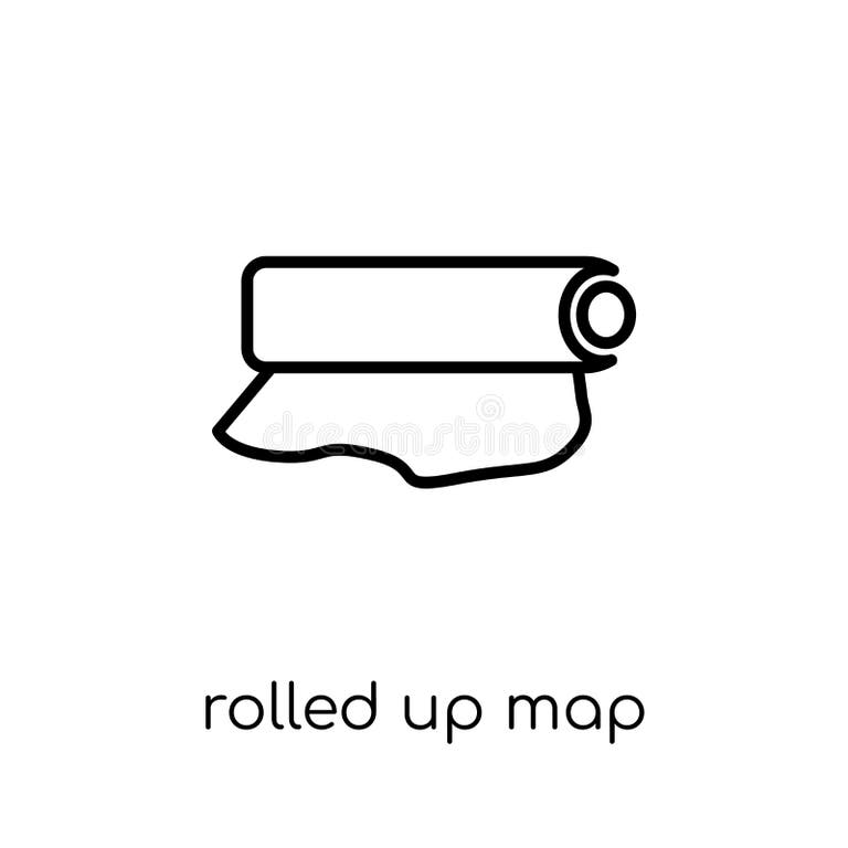 Rolled Up Map Stock Illustrations – 152 Rolled Up Map Stock ...