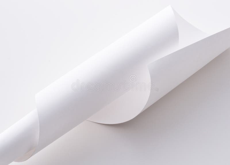Rolled up paper stock image. Image of plan, marking, white - 24673643
