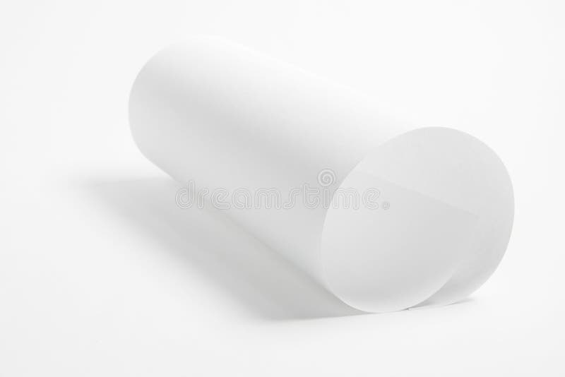 Rolled-Up Paper stock photo. Image of page, paper, shot - 9321742