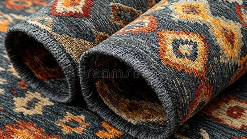 Navy Blue Orange Rug Thick Pile Stock Photos - Free & Royalty-Free ...