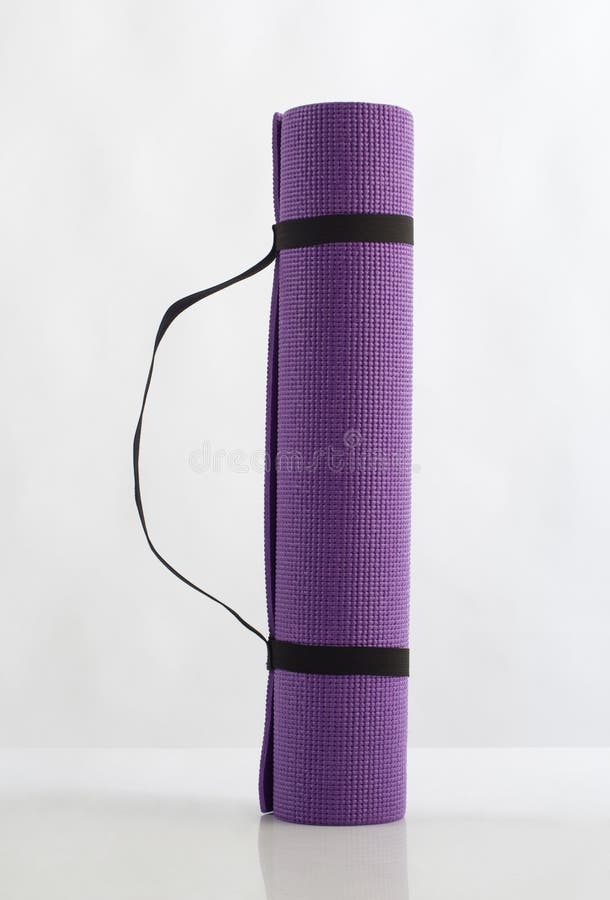 Purple Yoga Mat Texture, Pattern of Rubber for Background Stock Image ...