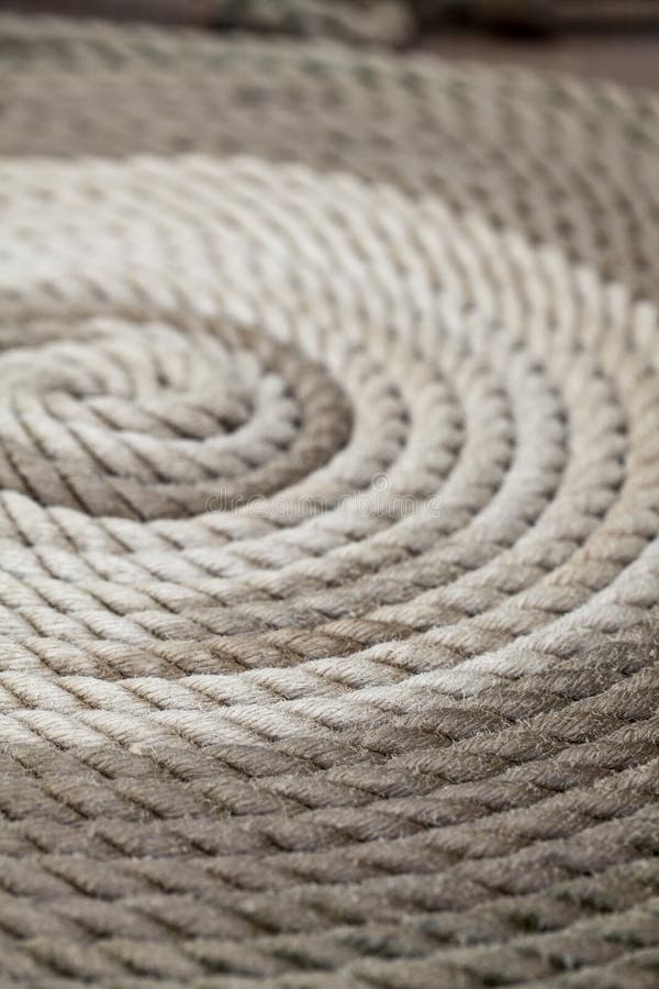 Rolled Up Ship Rope stock photo. Image of natural, round - 137340372