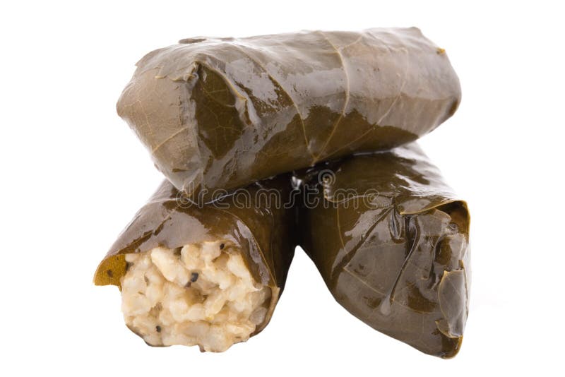 Rolled vine leaves stock photo. Image of greek, rice - 35024304