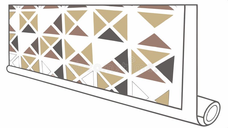 Rolled Wallpaper Texture, Interior Decor and Wall Covering Vector ...