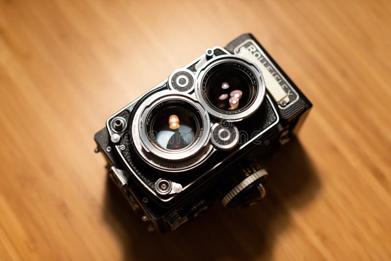 Rolleiflex, Old Camera 120 Format Editorial Image - Image of counter ...