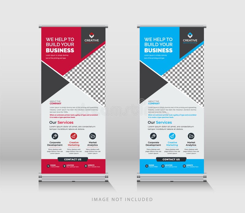 Rollup Banner Template Vector Stock Vector - Illustration of text ...