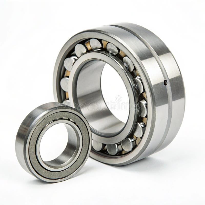 Roller Bearing Isolated on White Background Stock Illustration ...