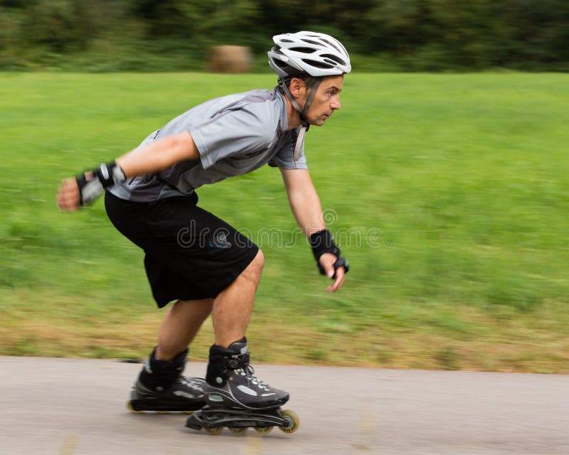 Roller blading stock image. Image of speedskates, health - 26294965