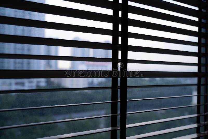 Roller Blinds on Modern Windows Blinds on Office Windows Modern Style ...