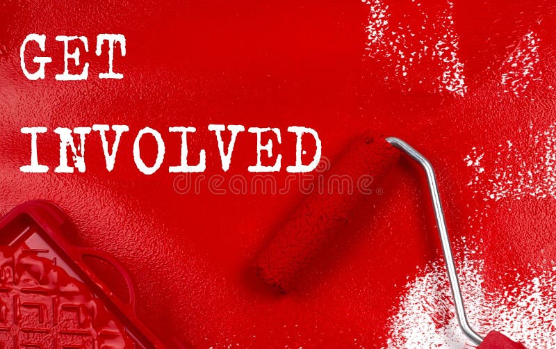 Text GET INVOLVED on the Envelope on the Keyboard Stock Photo - Image ...