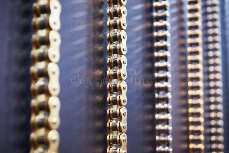 Roller chains stock photo. Image of iron, bike, toothed - 281265360